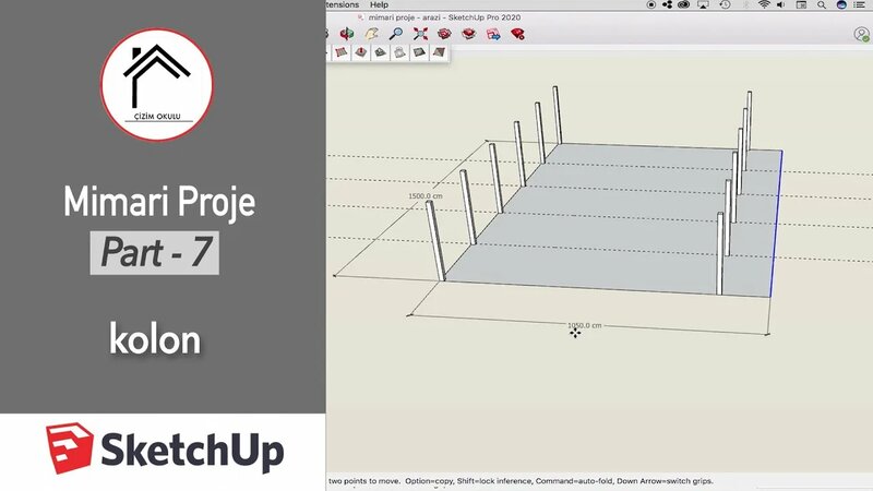 SketchUp Mimari Proje - Kolon - Yandex Video aramada çevrimiçi izle