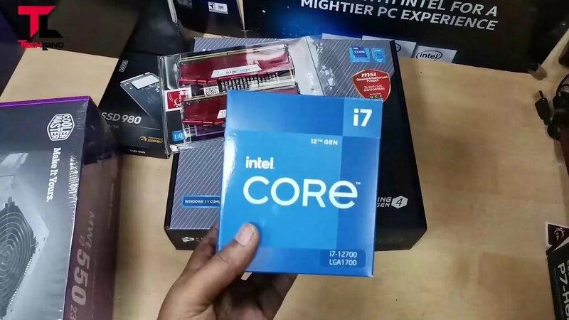 intel Core i7 12700 12th Gen Work Pc Build with Msi PRO H610m G DDR4 ...