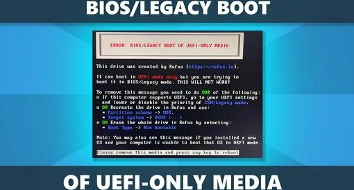 BIOS Legacy BOOT OF UEFI ONLY Media как исправить при загрузке с флешки ...