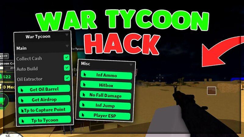 Roblox war tycoon script hack GUI: aimbot, hitbox expander, auto farm ...