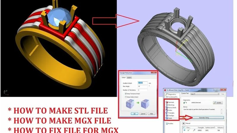 How To Make Stl File How To Make Mgx File Matrix 8 Jewellery Design ...