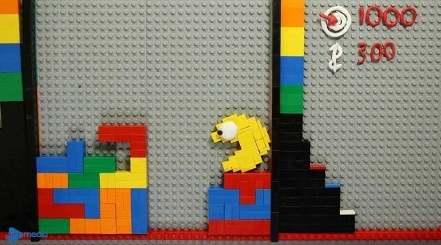 Lego PAC-MAN vs Chain Chomp Monster Battle - Pacman In Real Life Stop ...