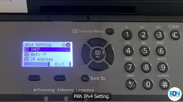Setting IP Address Kyocera M2040dn / M2540dn / M2035dn / M2535dn ...