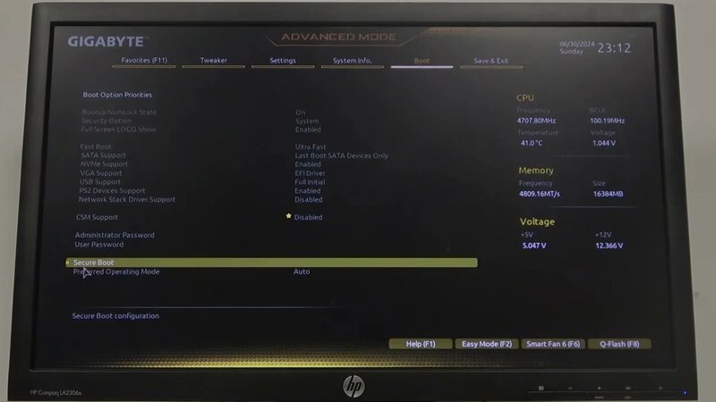 How To Enable & Disable Secure Boot On Gigabyte B650m Gaming - Смотреть ...