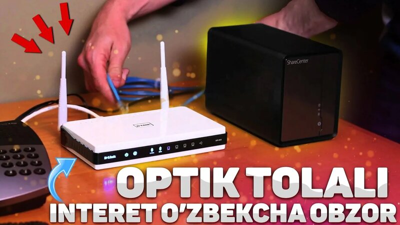 Optik tolali (GPON) internet o'zbekcha obzor 2021| оптик толали (жпон ...