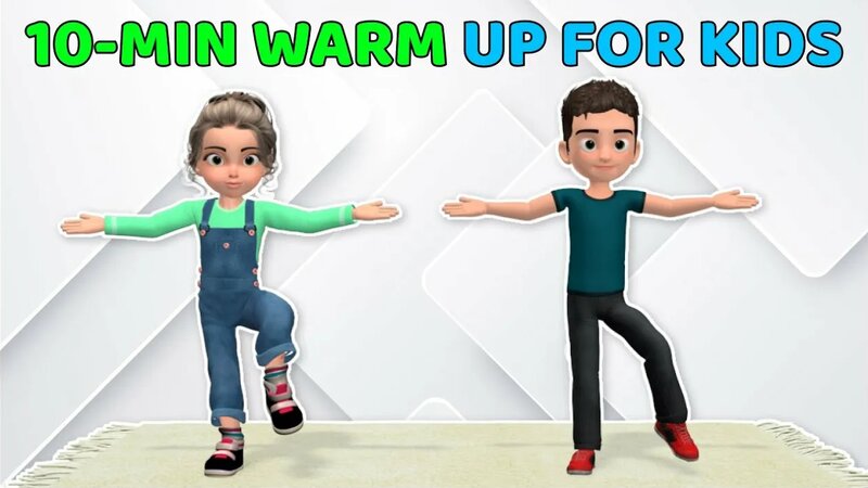 10-MIN easy warm up exercise for kids - daily routine - Yandex Video ...