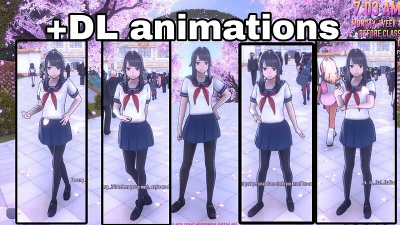 +DL Animations -Yandere Simulator Demo animations #tutorial # ...