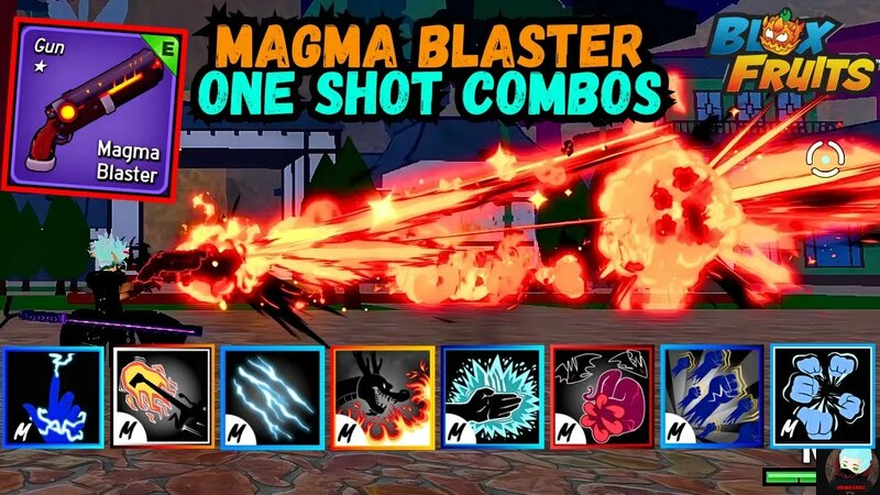 Magma Blaster One Shot Combos With All Melee | Blox Fruits Update 24 ...