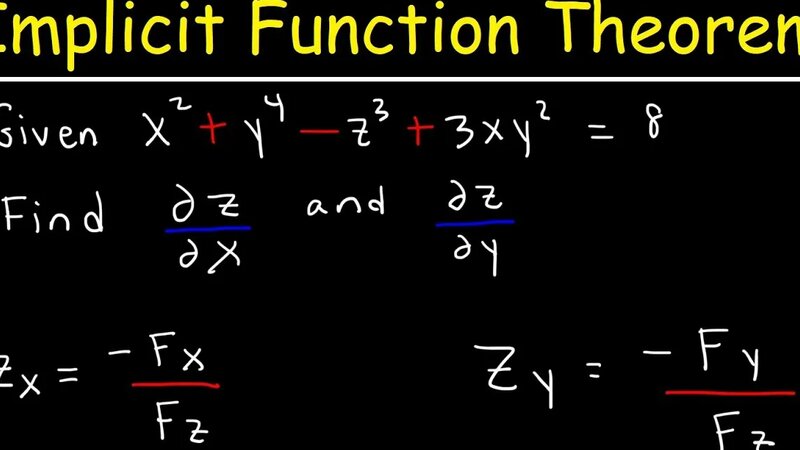 Implicit Differentiation With Partial Derivatives Using The Implicit ...