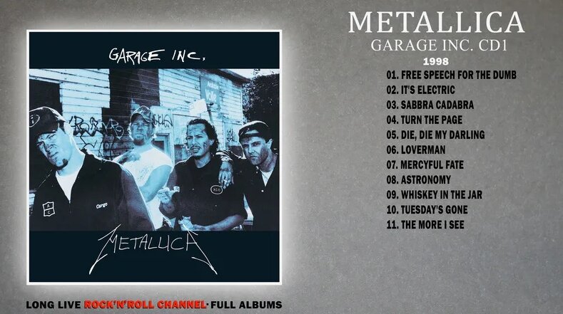 Metallica - Garage Inc. (1998) CD1 - Full Album — Video by Rock ’n ...