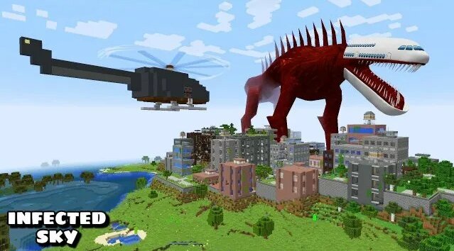 О НЕТ! МЕНЯ Преследует Инфектед СКАЙ Infected Sky В Майнкрафт Minecraft ...