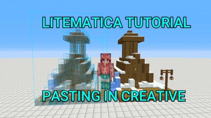 Litematica How to Paste a schematic in instantly (with solid blocks ...