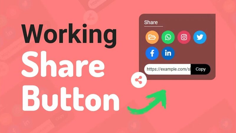 How to make a share button html | Awesome button effect CSS | Modern ...