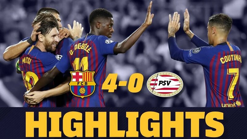 Barça 4 - 0 PSV | Match highlights
