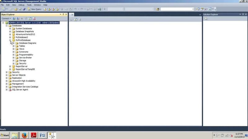 SQL Server Tutorial 8: How to create a database schema using SSMS and T ...