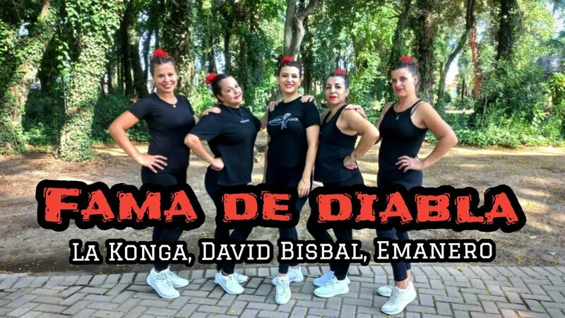 FAMA DE Diabla - La Konga, David Bisbal, Emanero - Coreografía de Zumba ...