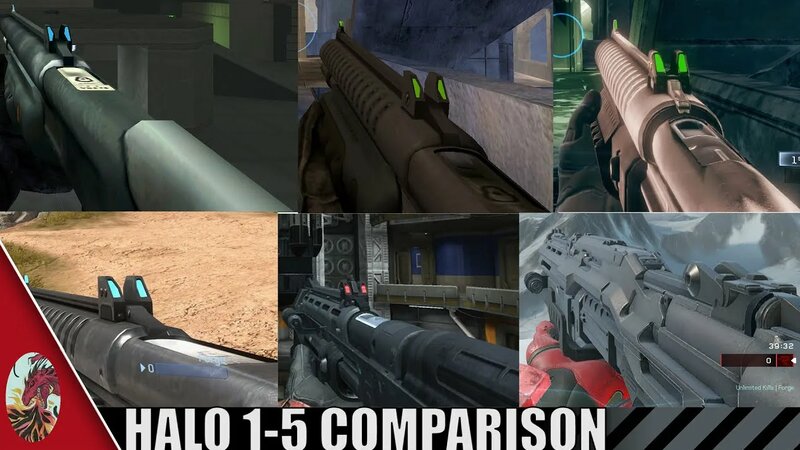 Halo 1-5 Shotgun Comparison (All Halo Games Included) - Смотреть онлайн ...