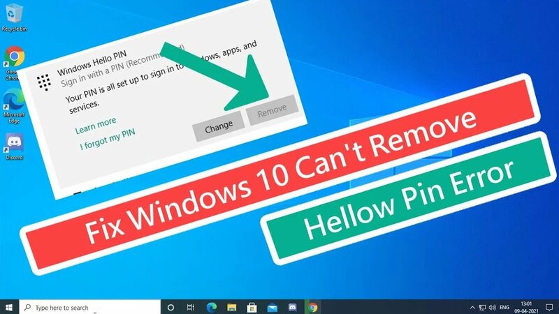 Fix Windows 10 Can't Remove Windows Hello Pin Error - Yandex Video ...