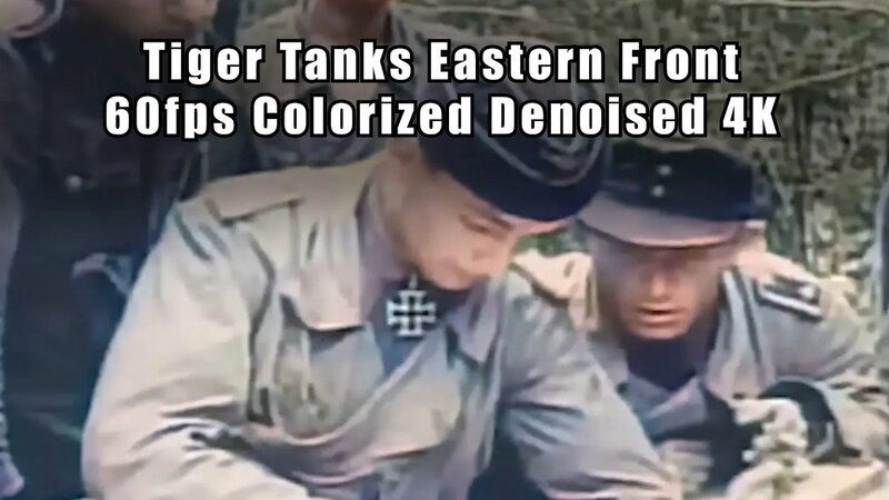 Tiger Tanks Eastern Front 1944 - 60fps Colorized Denoised 4K - Yandex ...