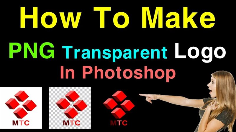 How To Make Transparent PNG Logo In Photoshop
