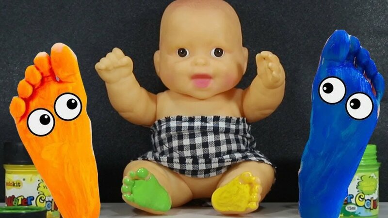 learn colors feet painting - Смотреть онлайн в поиске Яндекса по Видео