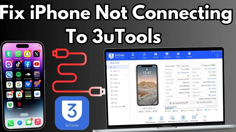 How To Fix iPhone Not Connecting to 3uTools | 3uTools Stuck On ...