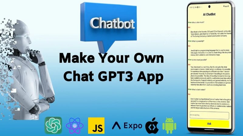 Creating a Powerful Chatbot in React Native using OpenAI's GPT-3 API | AI Chatbot | Javascript ...