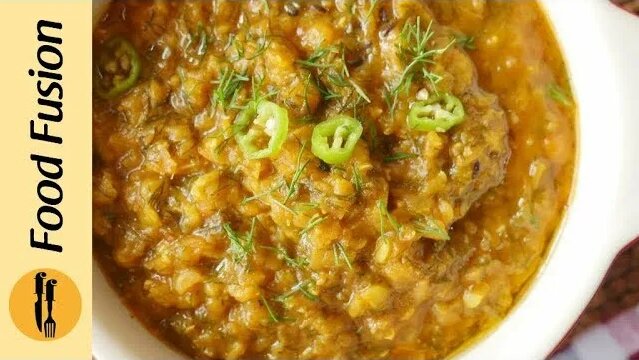 Masoor Daal Soya Recipe By Food Fusion