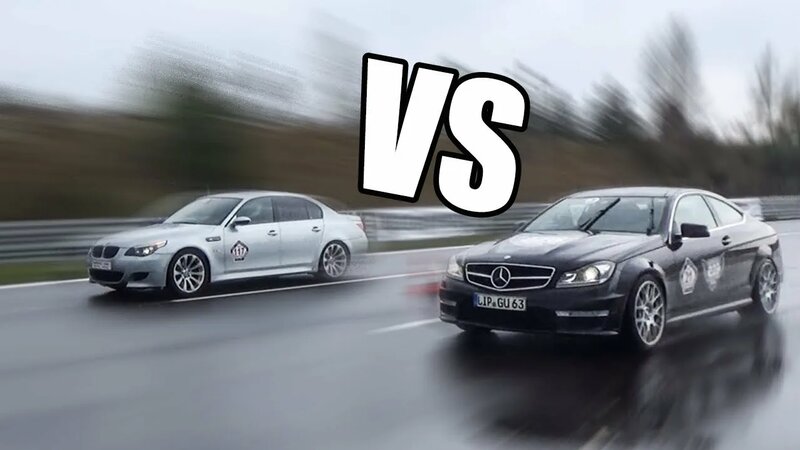 BMW M5 E60 V10 vs Mercedes C63 AMG - RACE! - Yandex Video aramada ...