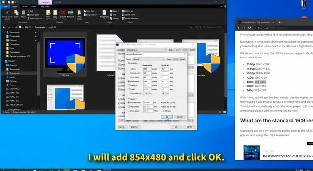 How to manually set a custom resolution on your Windows PC with CRU 2022 Guide - Смотреть онлайн ...