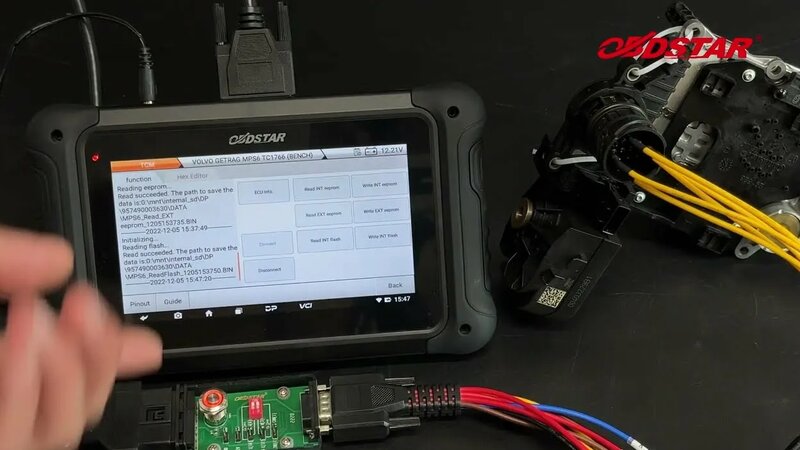 Obdstar Dc706 ECU Tool Clone Volvo MPS6 TCM on Bench - Смотреть онлайн ...