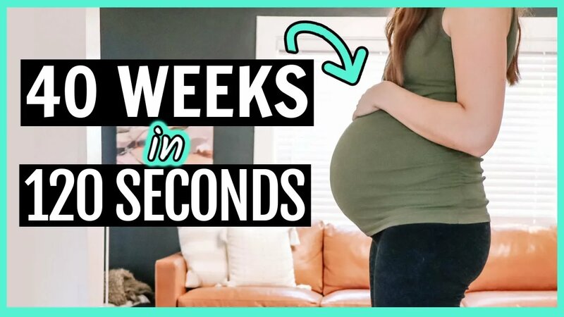 Pregnant Belly WEEK-BY-WEEK Transformation 40 Weeks in 120 Seconds ...
