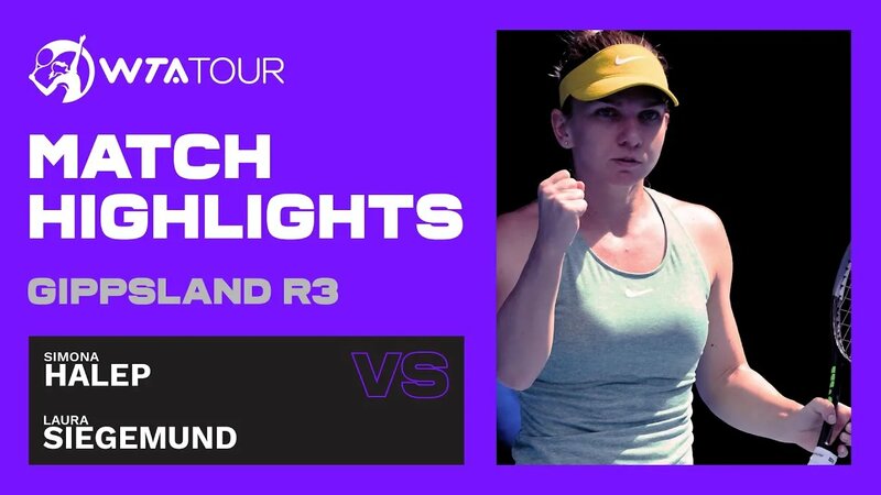 S. Halep vs. L. Siegemund | 2021 Gippsland Trophy Classic Round 3 | WTA ...