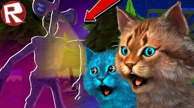 Сиреноголовый SCP В Роблокс (Roblox Siren Head) Весёлый Кот и Котёнок ...