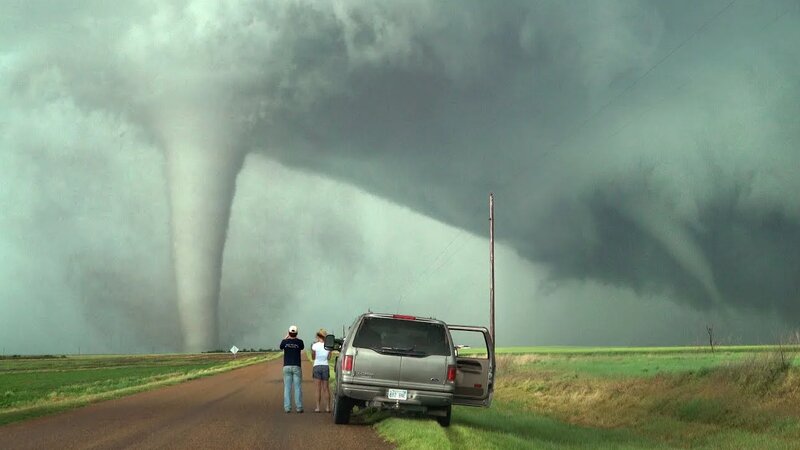 Tornado Twins & Triplets!!! Unusual Twisted Tornado Family of May 24 ...