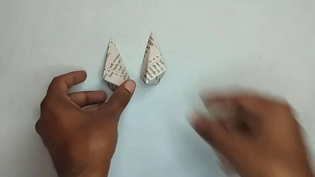 How to make newspaper star | 3D star for christmas decoration ...