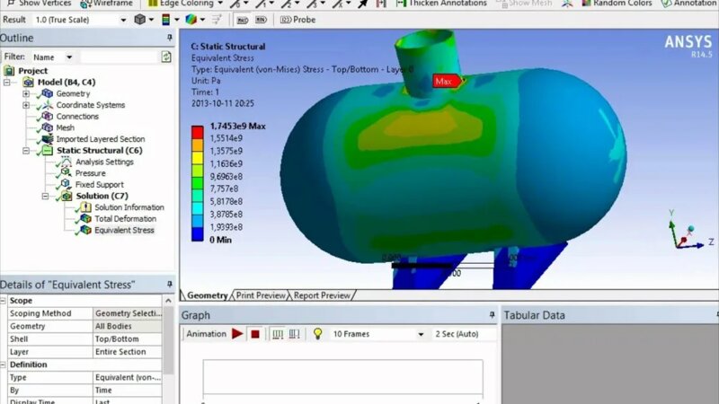 Vessel simulation with Ansys Workbench using ACP - Смотреть онлайн в ...