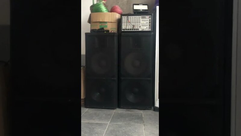 test suara ceck sound box speaker SR 2 x 15 inch wisdom w15-72 dan ...