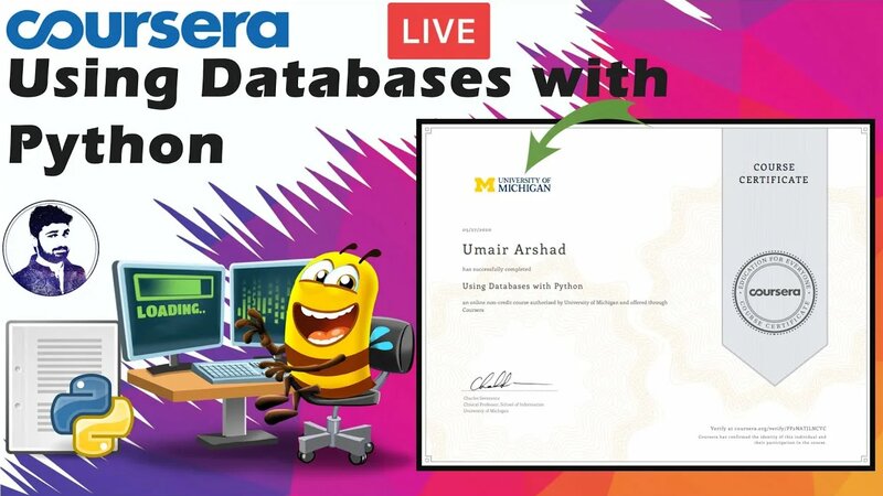 Coursera: Using Databases with Python all assignments and Quizzes ...