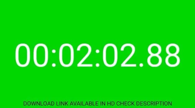 Greenscreen Timer with Meditation relaxing music USE Headphone | 1 2 3 ...