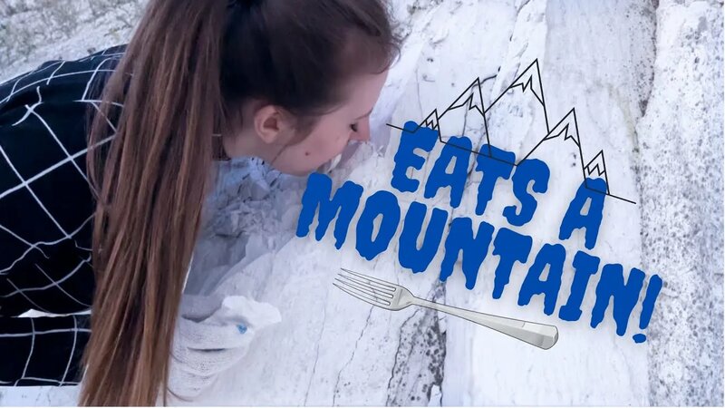 Мел Chalk Asmr Меловые карьеры Crunch Хруст Асмр Меловые горы Глотает ...