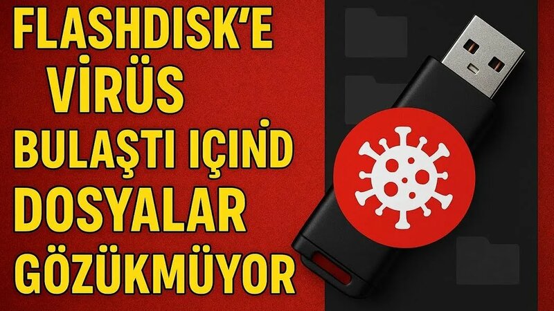 Flash Drive is infected with a virus, files inside are not visible ...