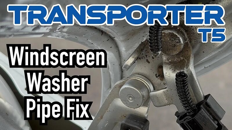 VW Transporter Windscreen Washer Jet Pipe Fix Repair Volkswagen T5 T5.1 ...