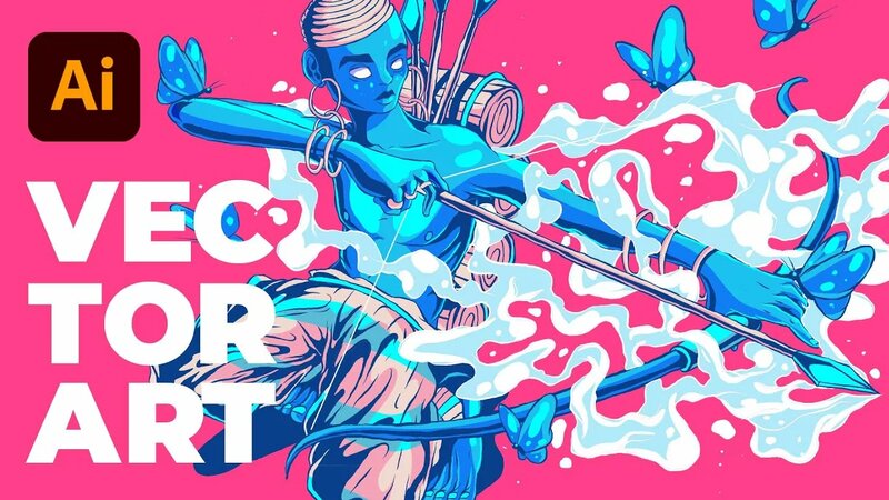 The Archer Illustration Vector Art In Adobe Illustrator Speed Art 