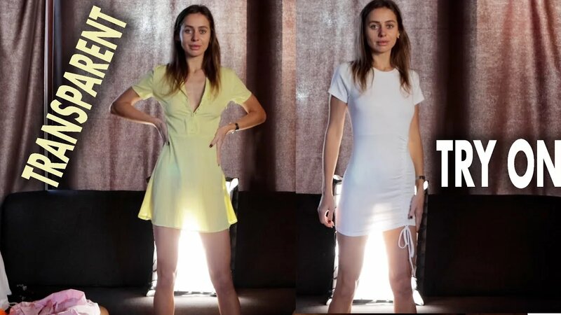 Tina try on haul transparent dresses