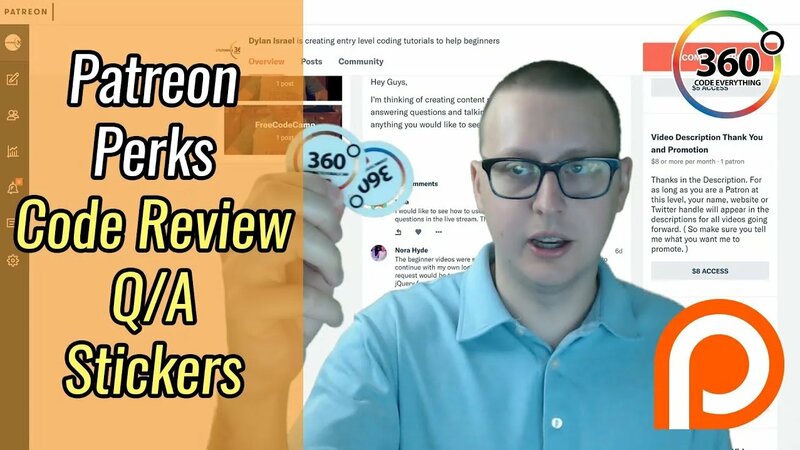 Support Me on Patreon | Code Review, Stickers and Q/A Sessions New ...