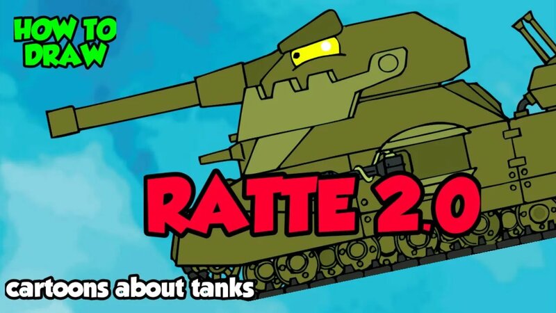 How To Draw Cartoon Tank Ratte 2.0 | HomeAnimations - Cartoons About ...