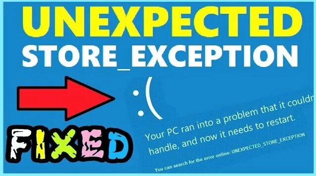 Unexpected Store Exception windows 10 fix | How to fix Unexpected_Store ...