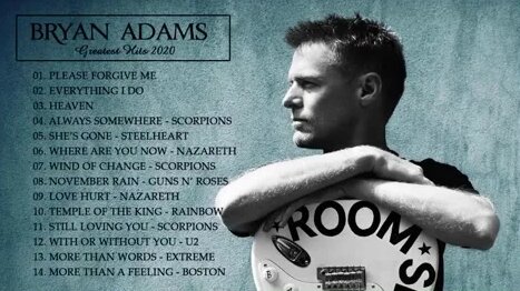 Bryan Adams Greatest Hits Full Album - Best of Bryan Adams (1 ...