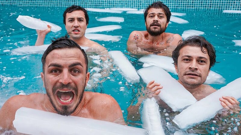 Surviving in an ice-filled pool competition!! - Yandex Video aramada ...